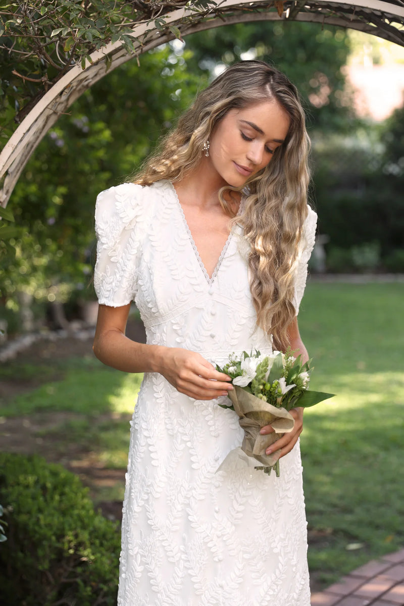 Heidi Embroidered 3D Lace Dress | Adelyn Rae | prem. clothing boutique